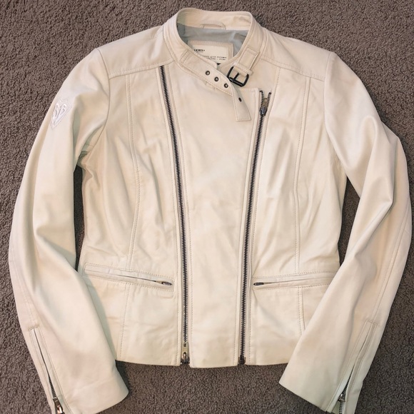 Bomb Boogie Authentic | Jackets & Coats | Bomb Boogie Cream Leather ...